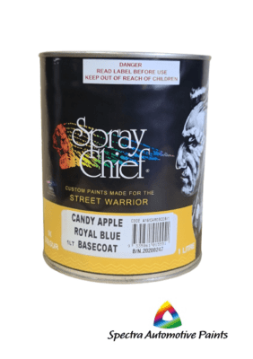 Spray Chief Candy Apple ROYAL BLUE Pre Mixed 1Lt - Spectra Paints