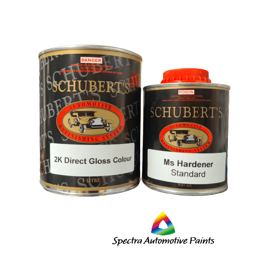 Schuberts Any Make Colour Codes 1LT 2K Direct Gloss & 500ml MS Hardener ...