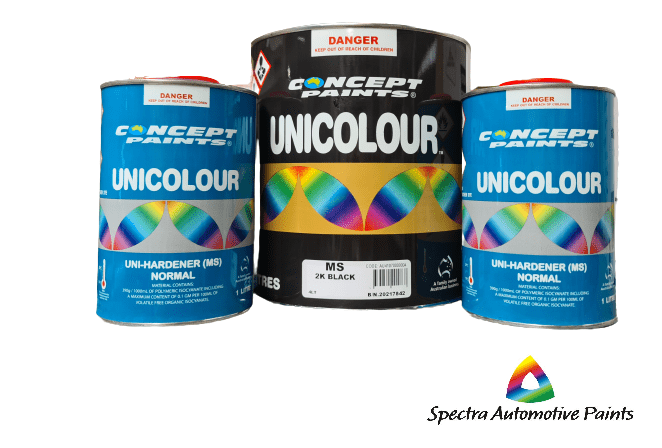 Concept Paints 2K MS 2-Pack Black Kit 6LT. Automotive Paint - Spectra ...