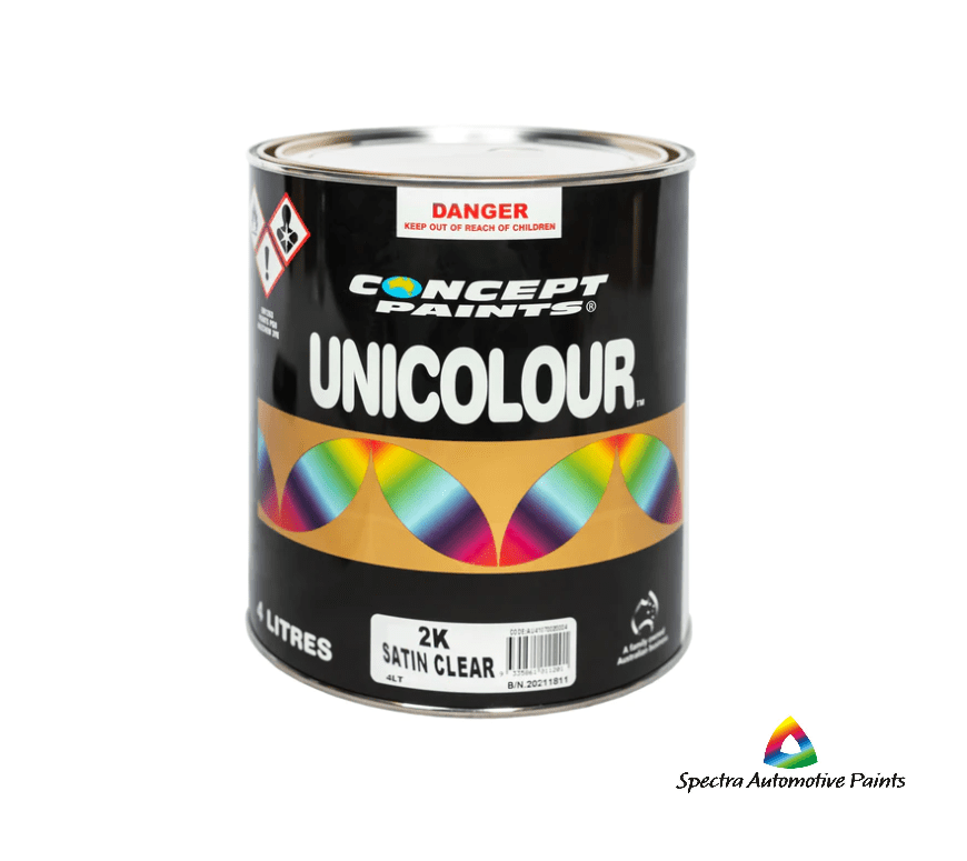 Concept Paints Unicolour 2K Satin Clear 4lt. Automotive Paint. - Spectra Automotive Paints