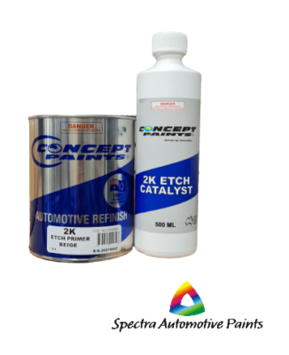 Concept Paints Etch Primer 2K And 2K Etch Catalyst. 1.5LT Kit. - Spectra Paints