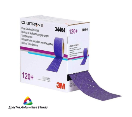 3M 34464 Cubitron II Clean Sanding Sheet Roll 120g. 115mm X 12M ...