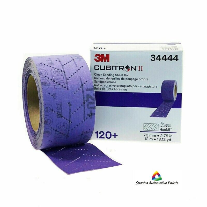 3M 34444 Cubitron II Clean Sanding Sheet Roll 120g. Speedfile. 70mm X ...