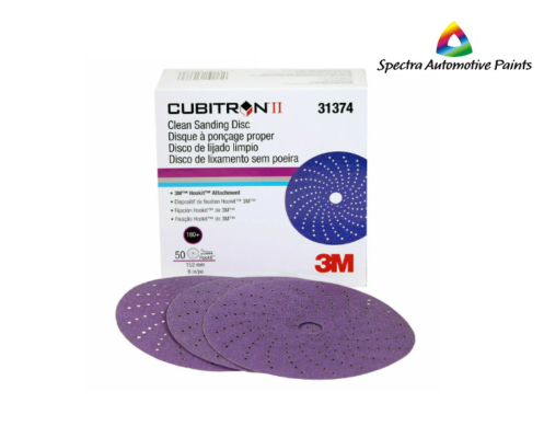 3M 31374 Cubitron II Hookit Clean Sanding Abrasive Discs 180g. 152mm ...