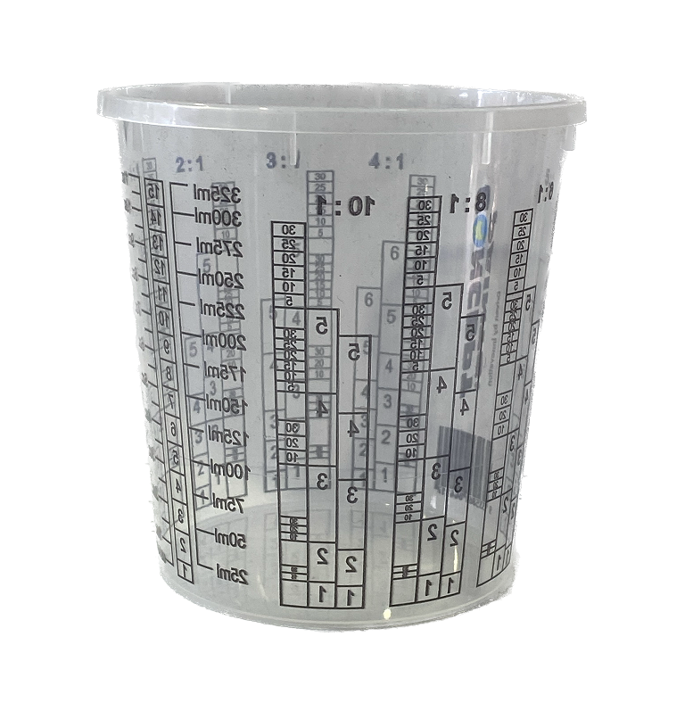 25 X 400ml Paint Mixing Cups With Measurements - Spectra Automotive Paints