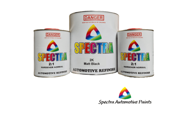 Spectra Matt Black Kit (2K) 6lt - Spectra Paints