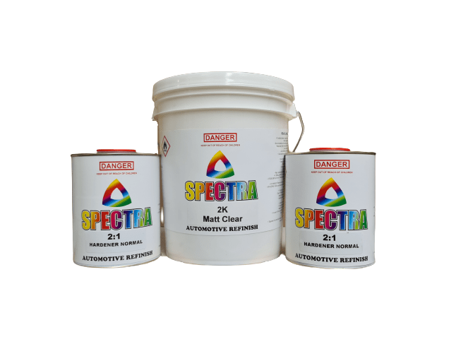 Spectra Matt Clear Kit (2K) 6lt, Ratio 2:1 - Spectra Automotive Paints