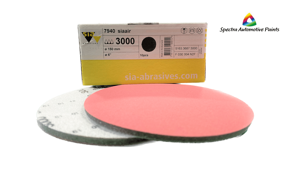Sia Siaair 7940 Velvet Sanding Disc 3000 Grit, Box Of 10 150mm ...