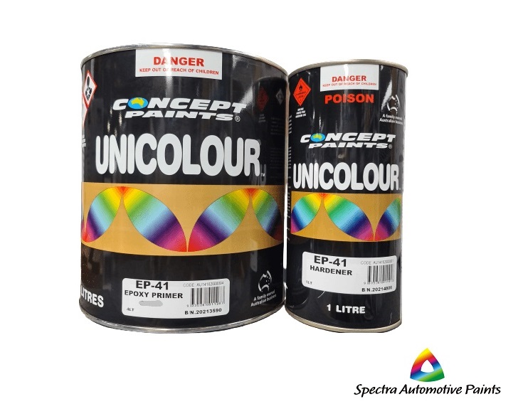 Concept Paints Epoxy Primer Kit EP41. 2K White 5Lt. Automotive Paint ...