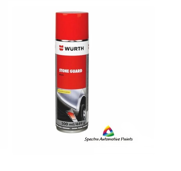 WURTH STONE GUARD AEROSOL BLACK RUBBERISED - Spectra Automotive Paints
