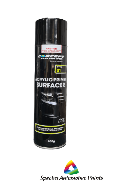 Concept Paints Acrylic Primer Surfacer 400G Aerosol (Grey) - Spectra Automotive Paints