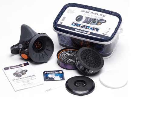 Sundstrom Basic Pack SR-900 Kit Mask Respirator. Spray Painter, Face ...