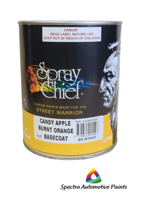 Spray Chief Candy Apple BURNT ORANGE Pre Mixed 1Lt - Spectra Paints