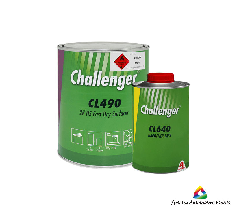 Challenger 2K HS Fast Dry Surfacer Fast Kit 5LT, (4:1). Made By Axalta ...