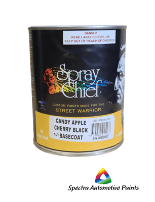 Spray Chief Candy Apple CHERRY BLACK Pre Mixed 1Lt - Spectra Paints