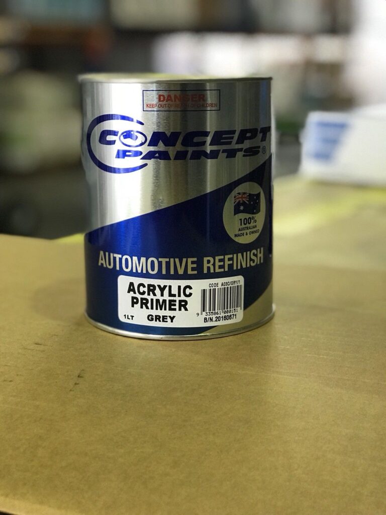 Concept Paints Acrylic Primer Grey 1lt - Spectra Paints