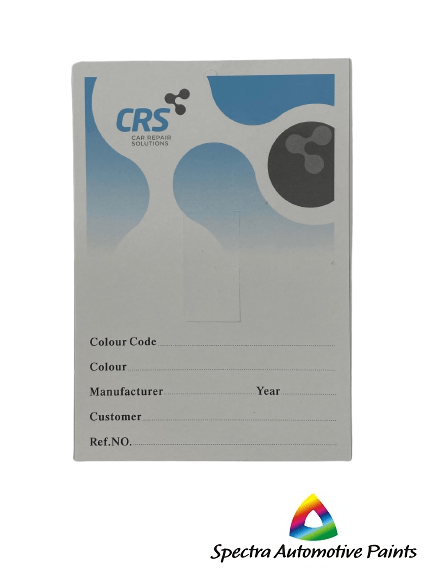 CRS Colour Matching Spray Out Cards. Pack Of 100. Automotive Paint ...