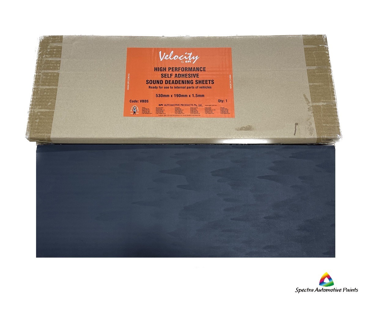 Velocity High Performance Self Adhesive Sound Deadening Sheet. 53mm X ...