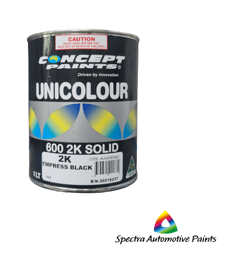 Concept Paints Unicolour 2K SOLID, Direct Gloss. 2K Empress Black, Jet ...