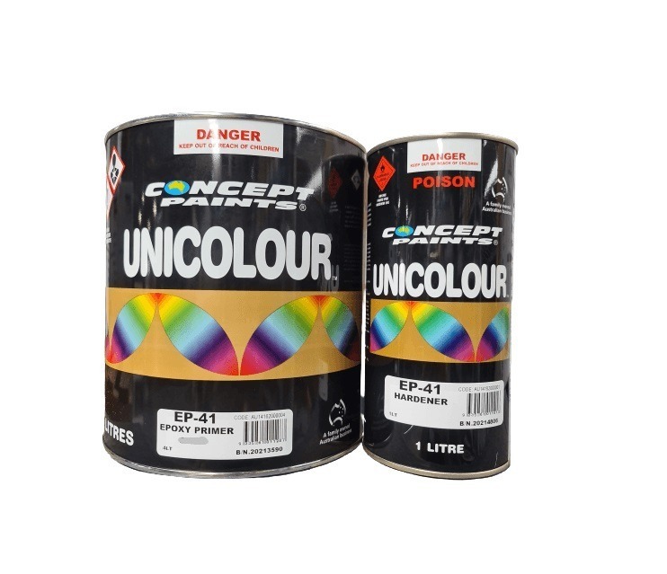 Concept Paints 2K Epoxy Primer Kit EP41. White 5Lt. Automotive Paint ...