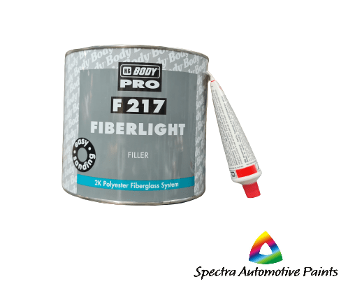 HB Body Pro Fiberlight F217 2K Polyester Fiberglass Nikki Filler. 2Lt ...