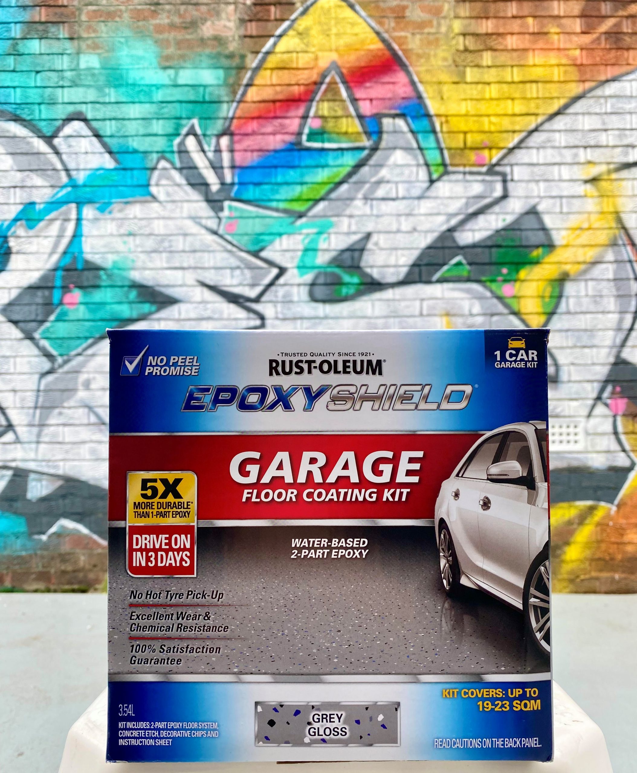 Rust-Oleum Epoxy Shield Garage Floor Paint Coating Kit Grey Gloss 1 Car ...