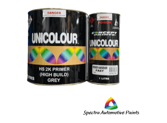 Concept Paints HS Primer Kit Grey (2K) 5lt. High Build - Spectra Paints