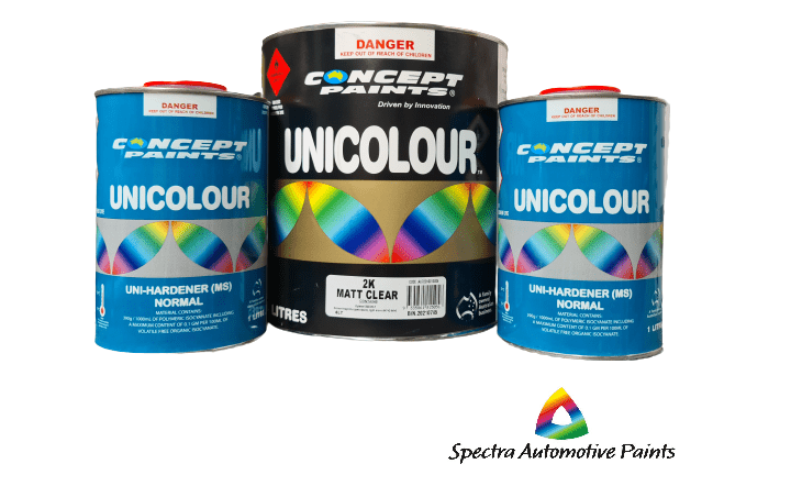 Concept Paints Matt Clear 2K Kit 6.5lt (2:1) - Spectra Automotive Paints