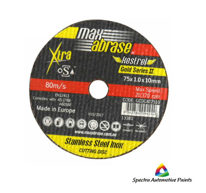 Max Abrase Cutting Wheels Gold Series, 75mm X 1.0 X 10mm, Box Of 25 ...