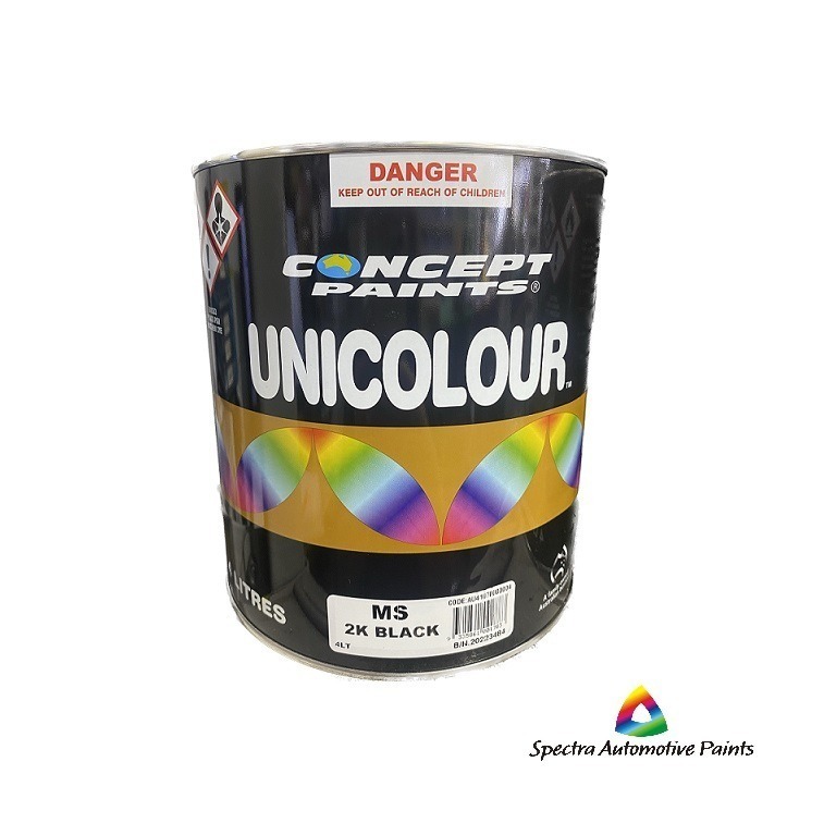Concept Paints Unicolour MS 2K Black / 2-Pack Black 4lt. Automotive Paint. - Spectra Automotive ...