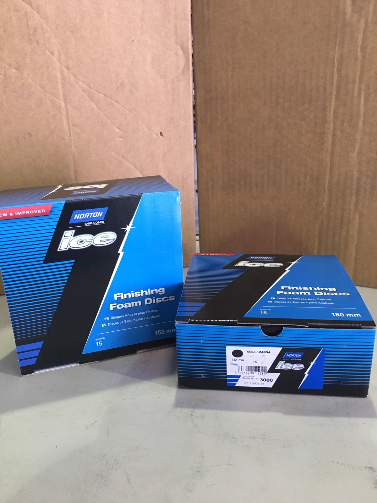 Norton Ice Finishing Foam Discs 150mm. 6" 3000g. Box Of 15. - Spectra ...