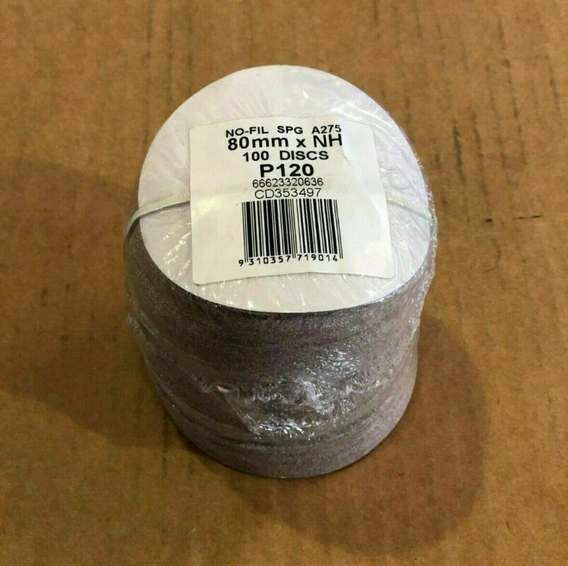 Norton A275 120g Speed Grip Discs, 80mm / 3" (Pack Of 100) - Spectra Paints