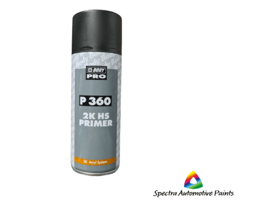 HB Body P360 HS Primer BLACK 2K Aerosol 400ml - Spectra Automotive Paints