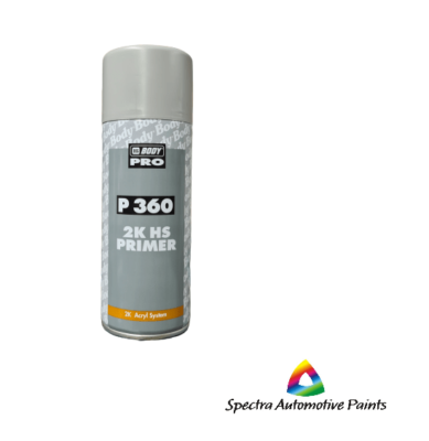 HB Body P360 HS Primer GREY 2K Aerosol 400ml - Spectra Paints