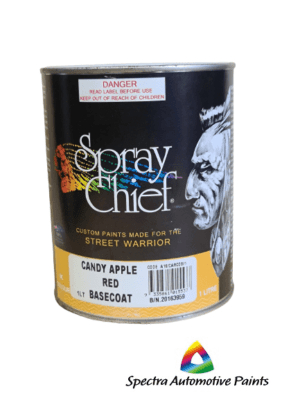Spray Chief Candy Apple RED Pre Mixed 1Lt - Spectra Paints