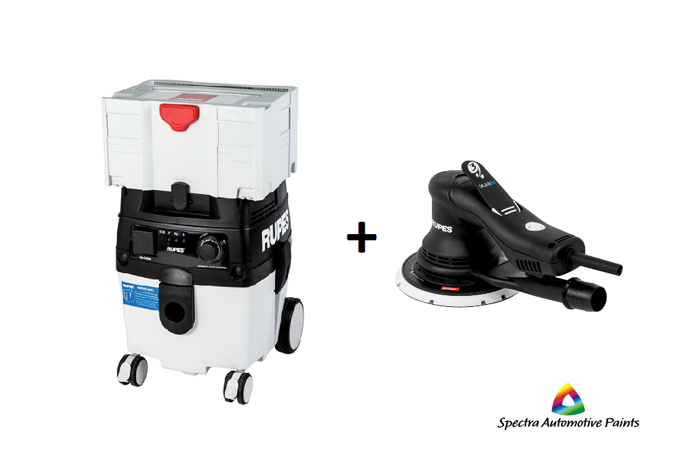 Rupes Mobile Dust Vacuum, 6mm SKORPIO Sander Kit & T-Loc Case S230EM ...