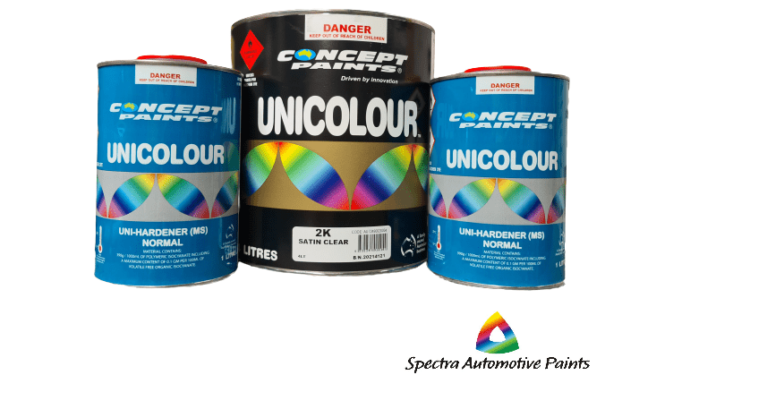 Concept Paints Satin Clear Kit 2:1 6lt (2K) - Spectra Automotive Paints