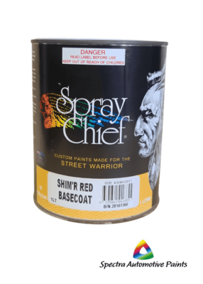 Spray Chief Candy Apple SHIM'R RED Pre Mixed 1Lt - Spectra Paints
