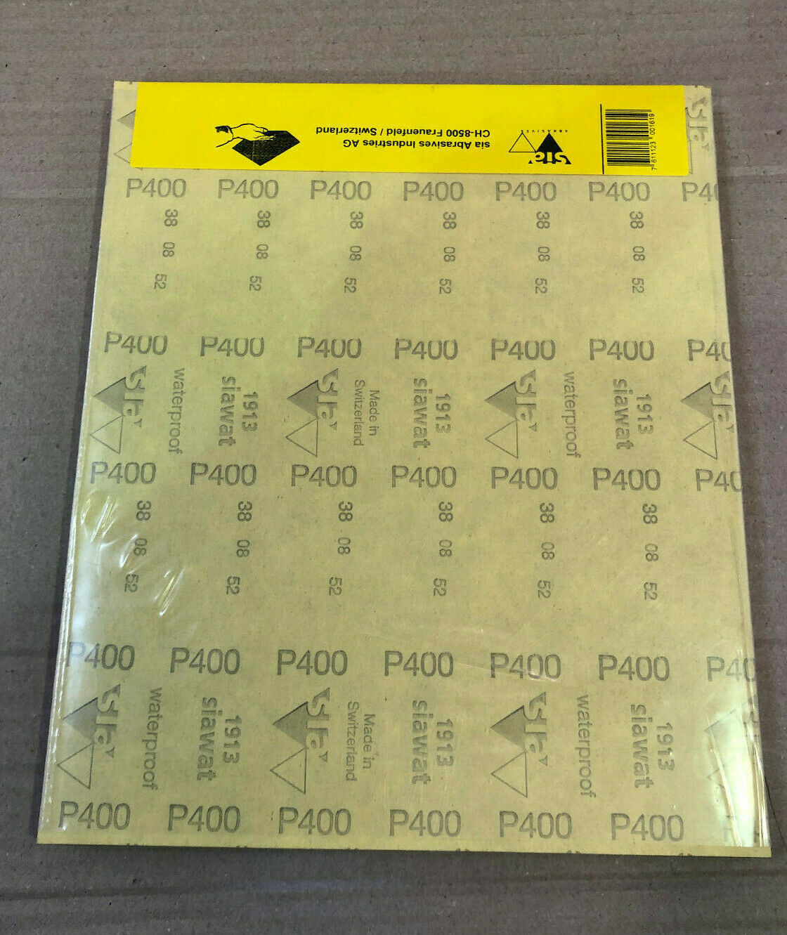 SIA Abrasives 1913 Siawat Wet Sanding Sheet, 400g. Pack Of 50 ...
