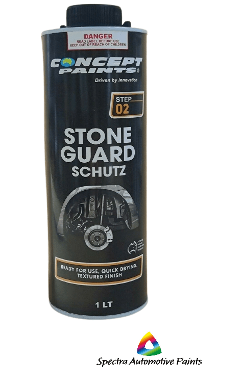 Concept Paints 1K Stone Guard BLACK Schutz Spray On 1LT. Black Stone ...