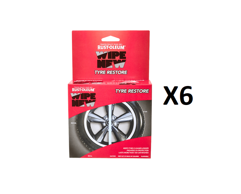 Rust-Oleum WIPE NEW Tyre Restore Kit. Tire Detailing Clean Shine UV ...