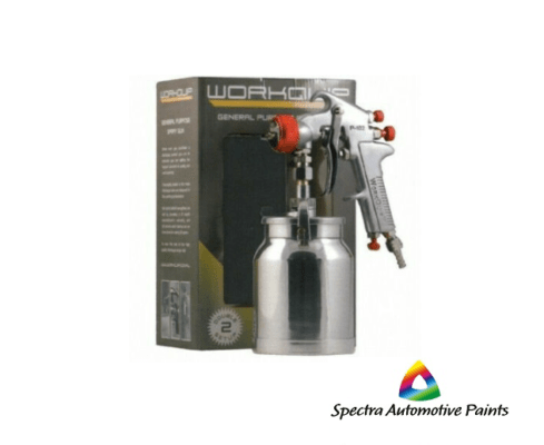 Workquip Suction Spray Gun P102. Double Setup. 2 Tip Setup - Spectra Paints