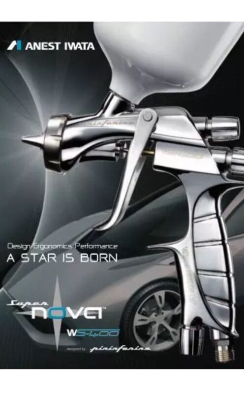 ANEST IWATA WS400 EVO 1.3mm HD SUPERNOVA CLEARCOAT GRAVITY SPRAY GUN. Series 1 - Spectra Paints
