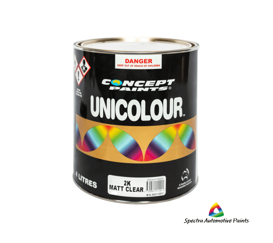 Concept Paints 2k Unicolour Matt Clear 1lt (2:1). - Spectra Automotive ...