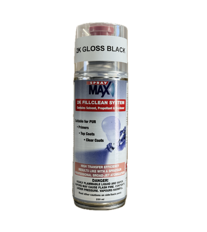 Spray Max 2K Black Gloss Touch Up Spray Aerosol - Spectra Paints