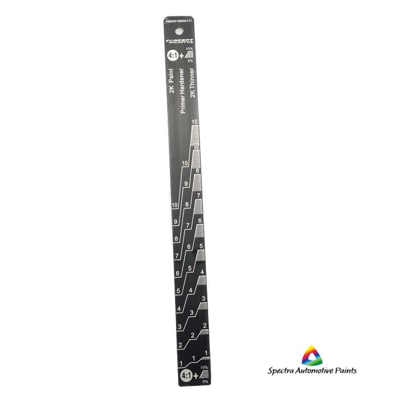 Concept Paints Aluminium Mixing Measuring Stick 4:1 & 2:1 Mixing Ratio ...