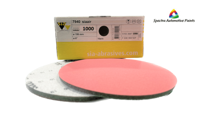 Sia Siaair 7940 Velvet Sanding Disc 1000 Grit, Box Of 10 150mm ...