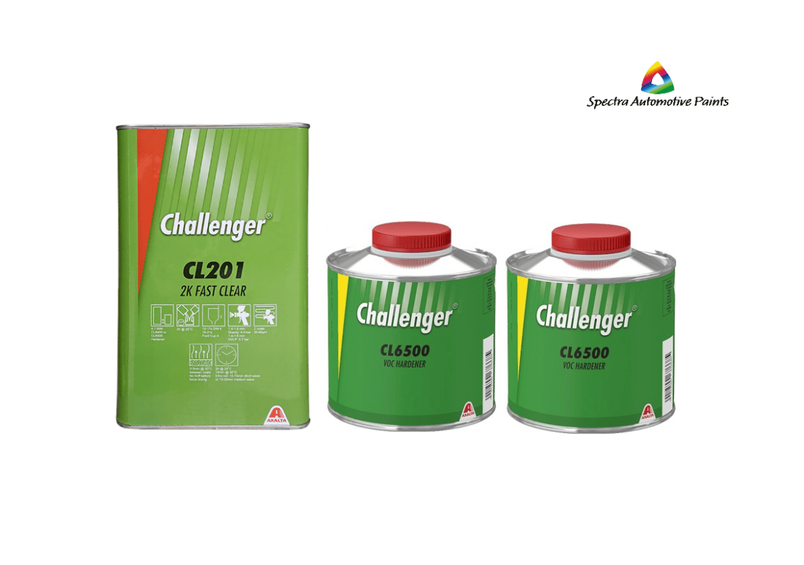 Challenger Fast 2K Clear Kit 5LT, Air Dry (4:1) CL201 + 2 X CL6500 ...