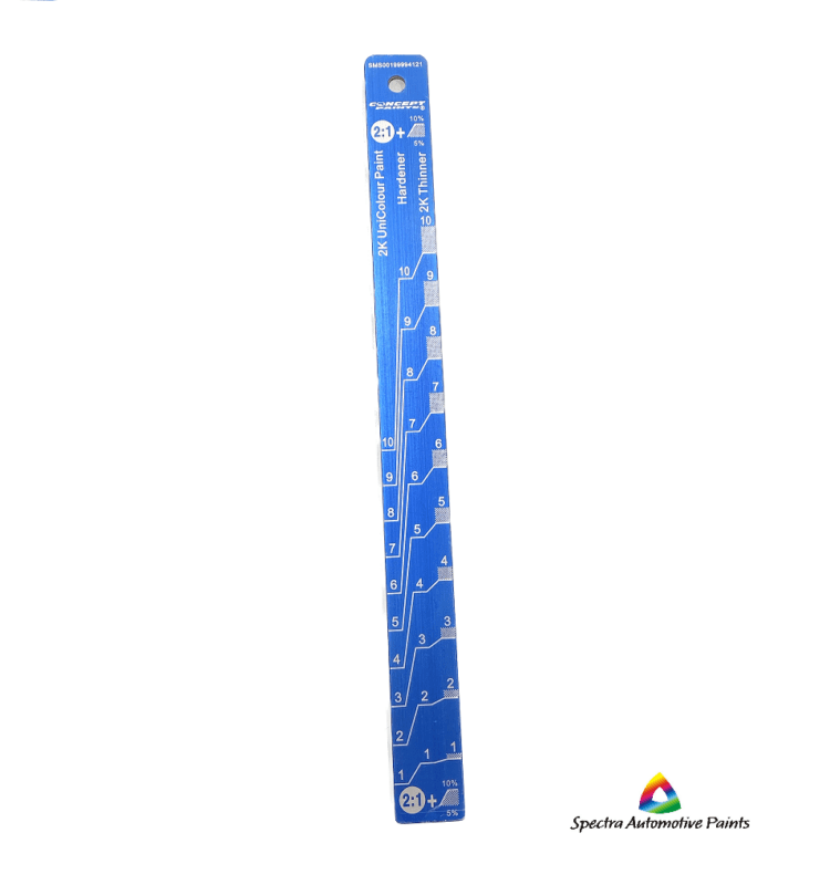 Concept Paints Aluminium Mixing Measuring Stick 4:1 & 2:1 Mixing Ratio ...