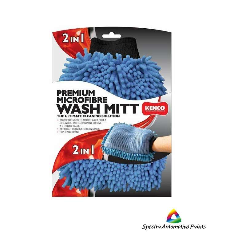 Kenco Premium Microfibre Noodle 2 In 1 Wash Mitt Blue. - Spectra ...